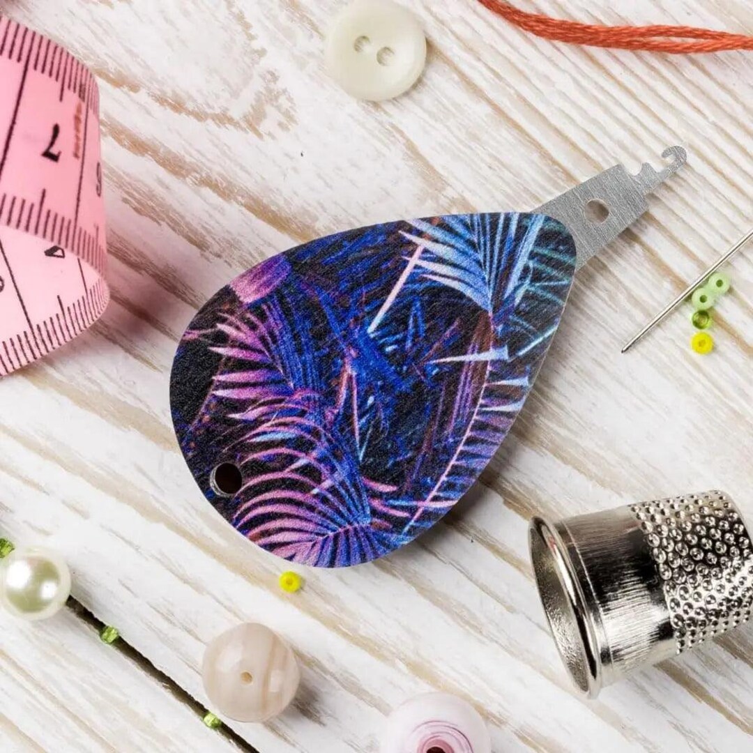 Needle Threader From Wood, Cross Stitch Accessories, Needlecraft Tools ...