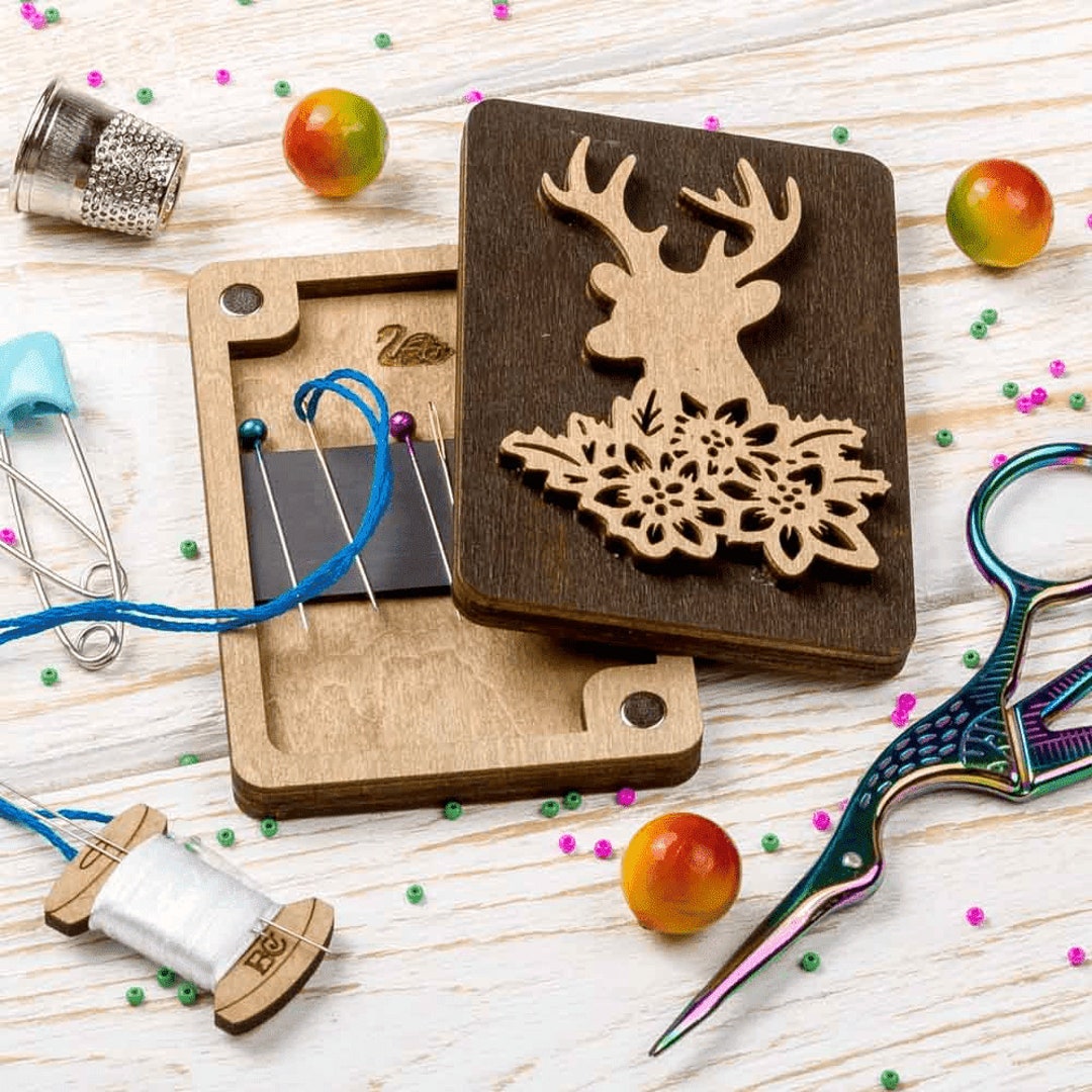 Needle Organizer - Magnetic Needle Storage, Storage Box for Handcraft ...