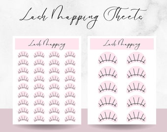 Lash Map Template - Etsy UK