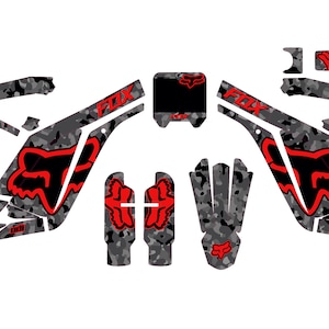 SUR RON Fox Camouflage Red Full Graphics Kit Gloss or Matte - Etsy