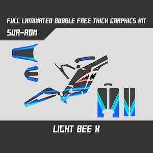 SUR RON Blue Gray Full Graphics Kit Gloss or Matte Surron Laminated ...