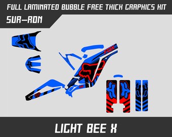 SUR RON Retro Colors Full Graphics Kit Gloss or Matte Surron Laminated ...