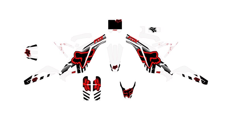 SUR RON Fox Red Full Graphics Kit Gloss or Matte Surron Laminated ...