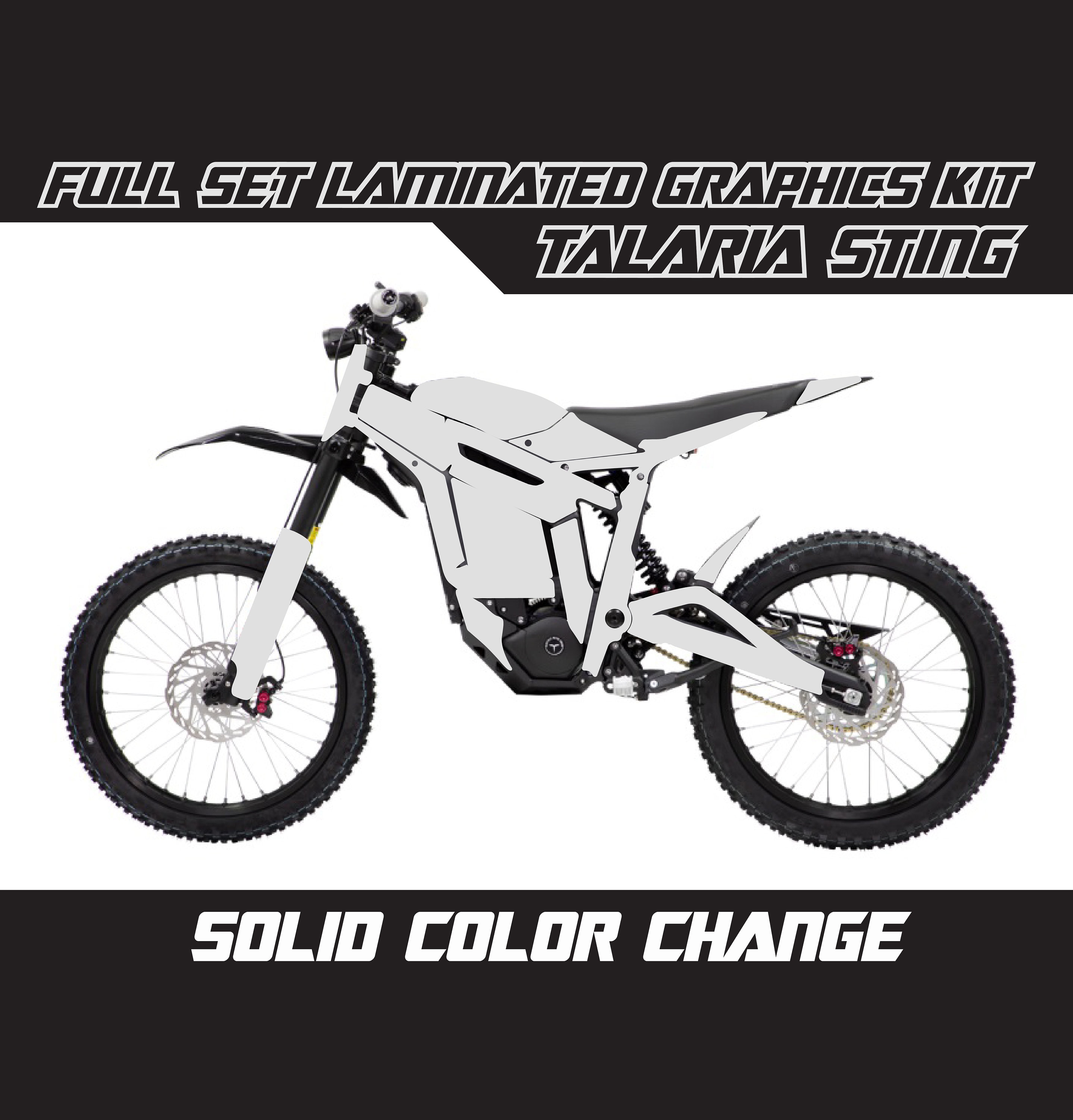 TALARIA STING White Solid Full Color Change Graphics Kit Gloss - Etsy ...