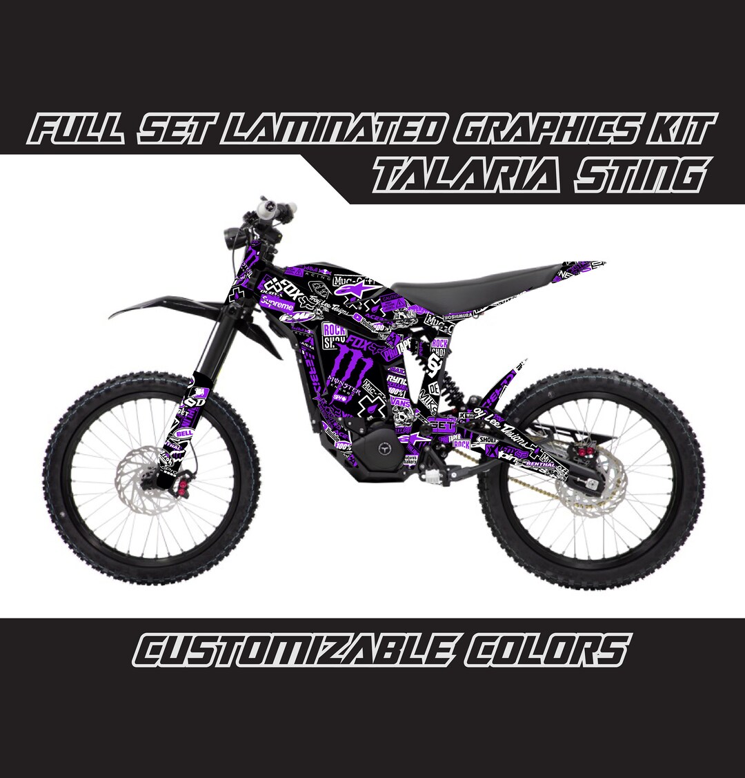 TALARIA STING Stickerbomb Violet Full Graphics Decals Stickers - Etsy