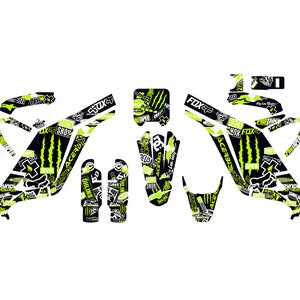 SUR RON Light Bee X Graphics Kit - Lime Stickerbomb Full Decal Wrap ...