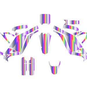 SUR RON Halographic Rainbow Chrome Full Graphics Kit Surron Laminated ...