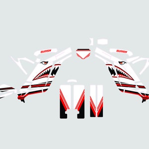 SUR RON Shark Full Graphics Kit Gloss or Matte Surron Laminated Bubble ...