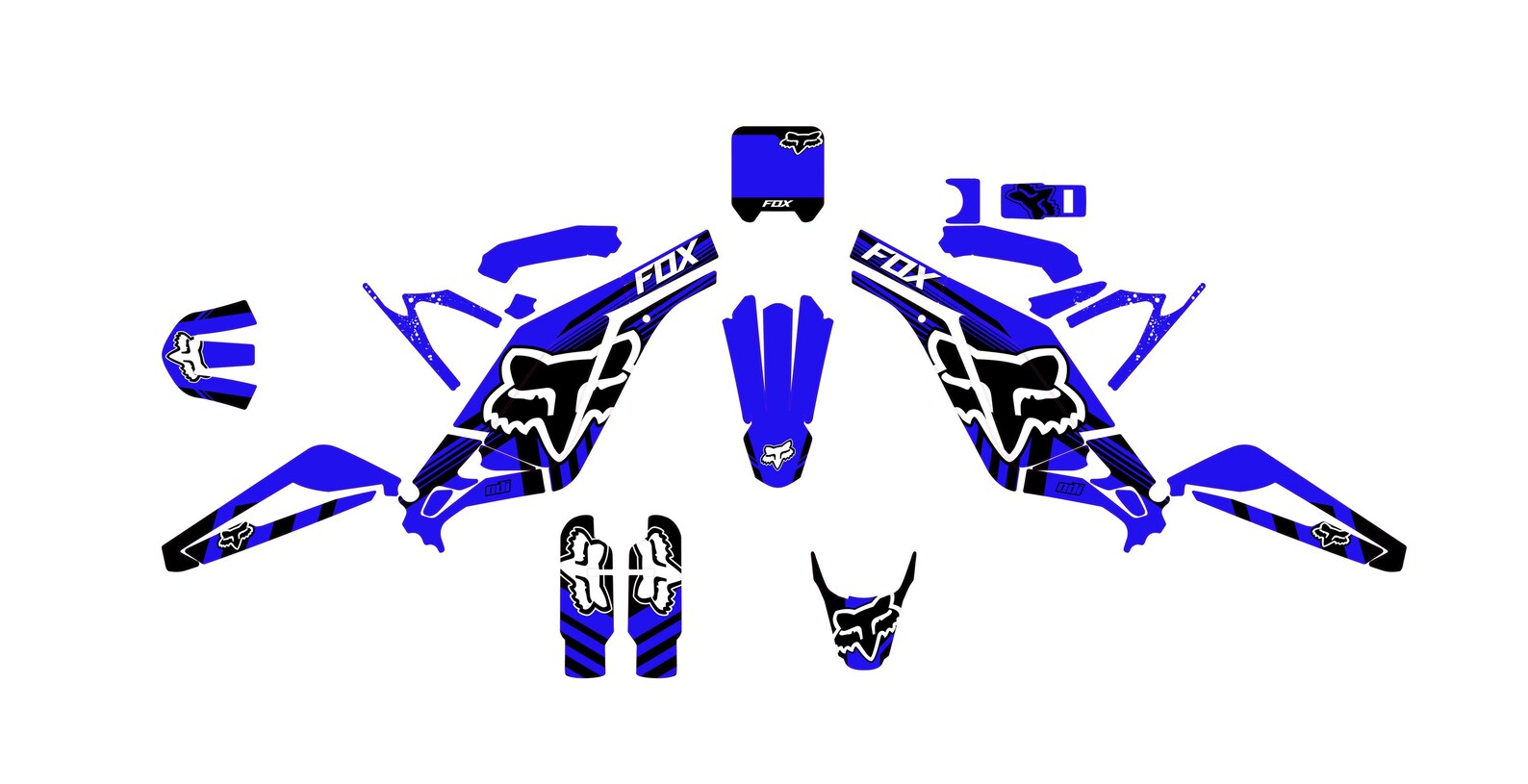SUR RON Fox Blue Full Graphics Kit Gloss or Matte Surron Laminated ...