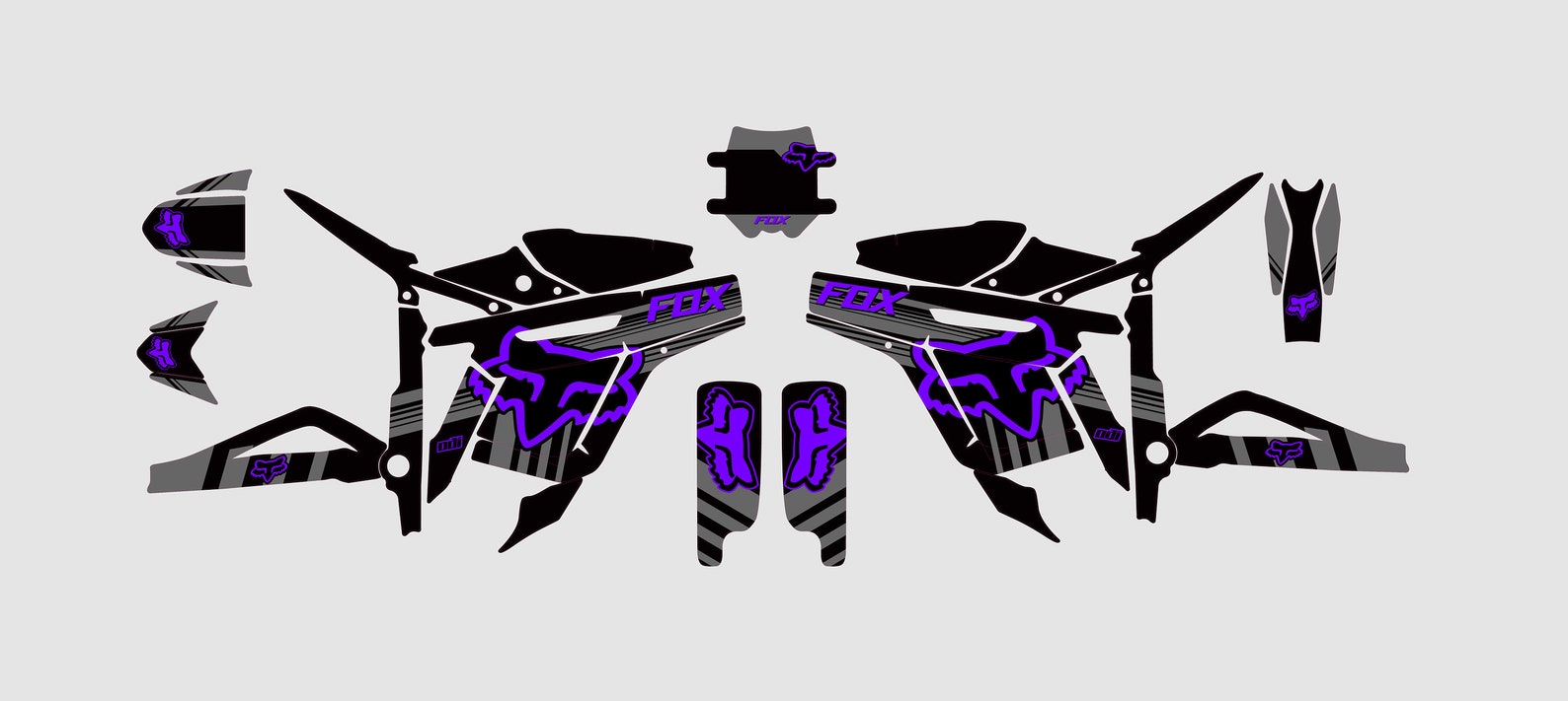 TALARIA STING Fox Violet Purple Full Graphics Kit Gloss or - Etsy