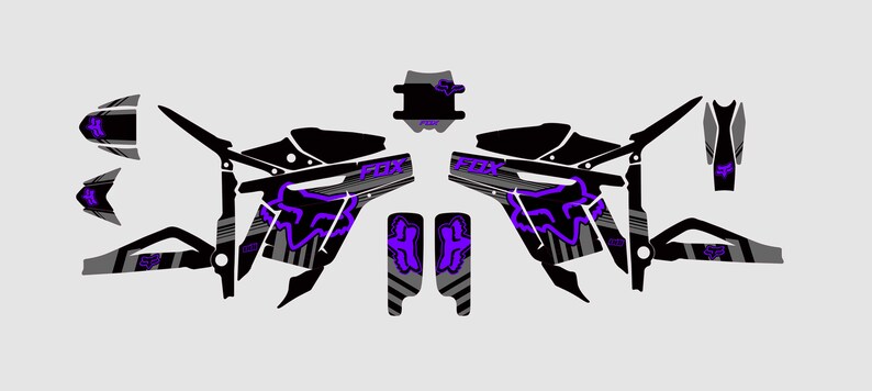 TALARIA STING Fox Violet Purple Full Graphics Kit Gloss or - Etsy