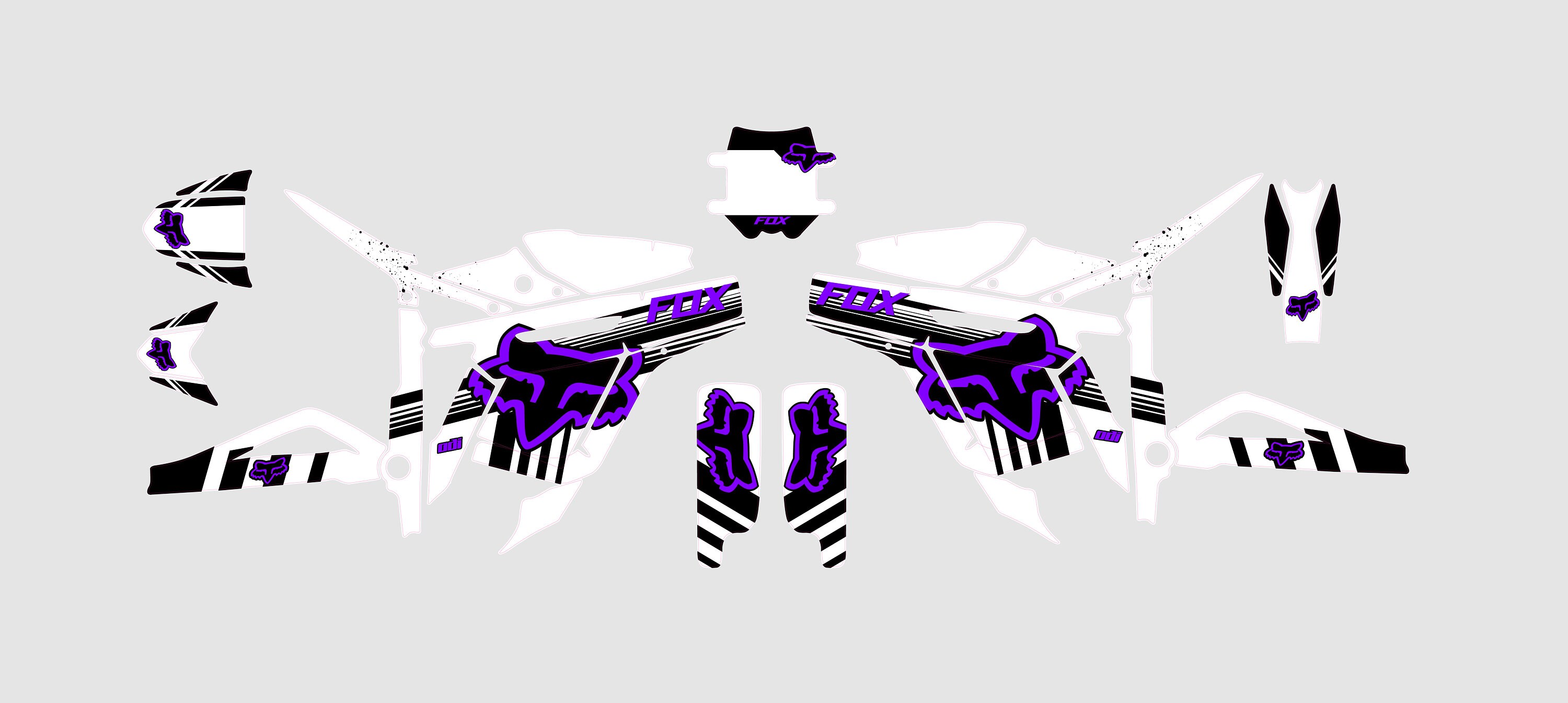 TALARIA STING Fox Purple White Full Graphics Kit Gloss or - Etsy