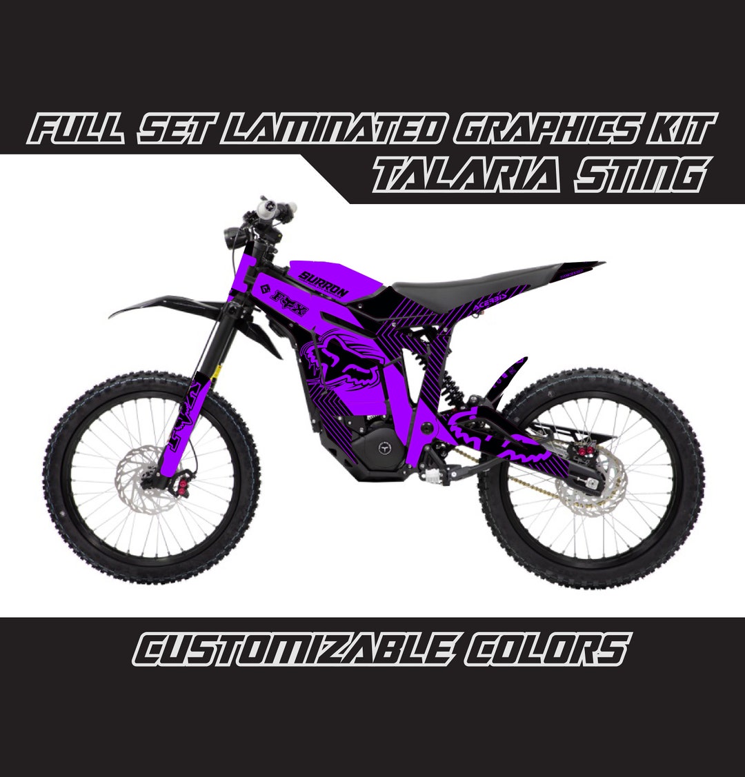 TALARIA STING Fox Violet Full Graphics Kit Custom Gloss or Matte ...