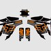TALARIA STING Fox Ktm Orange Full Graphics Kit Gloss or Matte Laminated ...