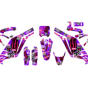 SUR RON Light Bee X Stickerbomb Violet Pink Full Graphics Kit Gloss or ...