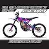 Surron Light Bee X Graphics Kit FOX DUST Black Purple Decals Stickers ...