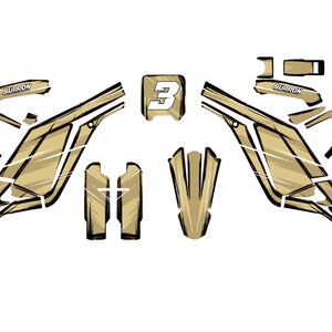 SUR RON Light Bee X Graphics Kit - Beige Cartoon Full Decal Wrap Vinyl ...