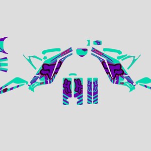 SUR RON Bright Full Graphics Kit Gloss or Matte Surron Laminated Bubble ...