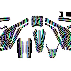 SUR RON Light Bee X Graphics Kit - Holographic Fox Black Full Decal ...