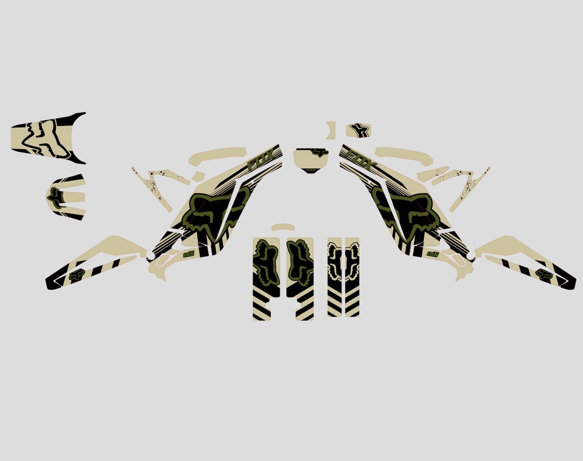 SUR RON Army Color Full Graphics Kit Gloss or Matte Surron Laminated ...