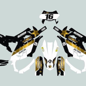 ULTRA BEE Sur Ron Rockstar Energy Gold Full Graphics Kit Gloss or Matte ...