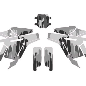 TALARIA STING Camouflage Gray Full Graphics Decals Stickers Kit Gloss ...