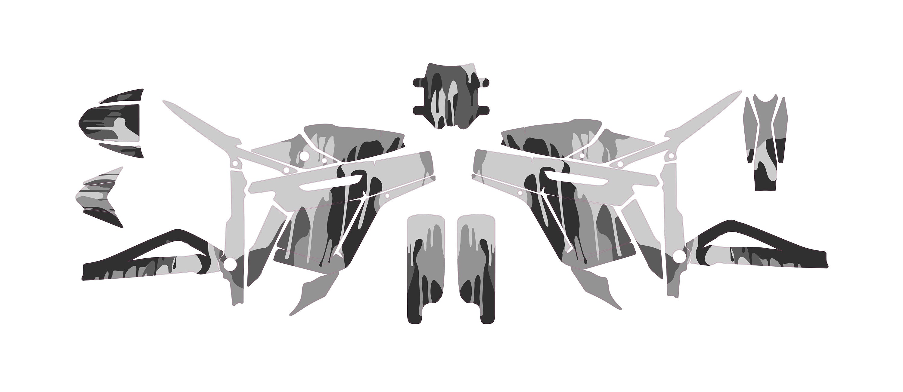 TALARIA STING Camouflage Gray Full Graphics Decals Stickers - Etsy