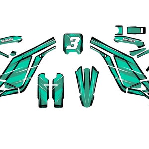 SUR RON Light Bee X Graphics Kit - Mint Cartoon Full Decal Wrap Vinyl ...