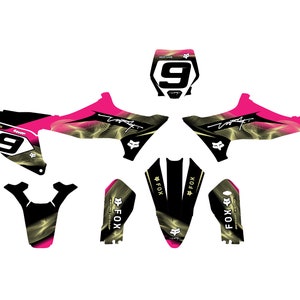 STARK VARG Pink Beige Full Graphics Kit Gloss or Matte Laminated Bubble ...