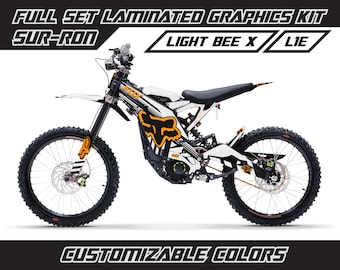 SUR RON Cartoon Animated Style Yellow Full Graphics Kit Gloss or Matte ...