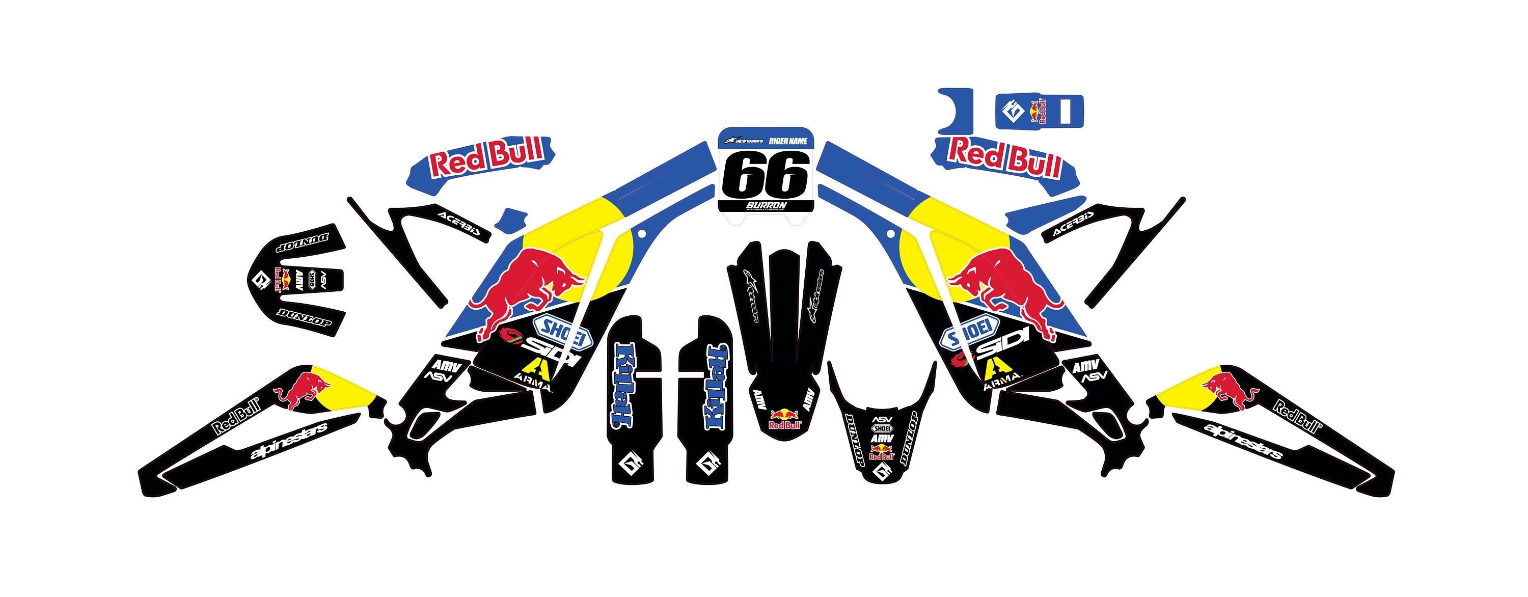 SUR RON R Bull Full Graphics Kit Gloss or Matte Laminated - Etsy UK
