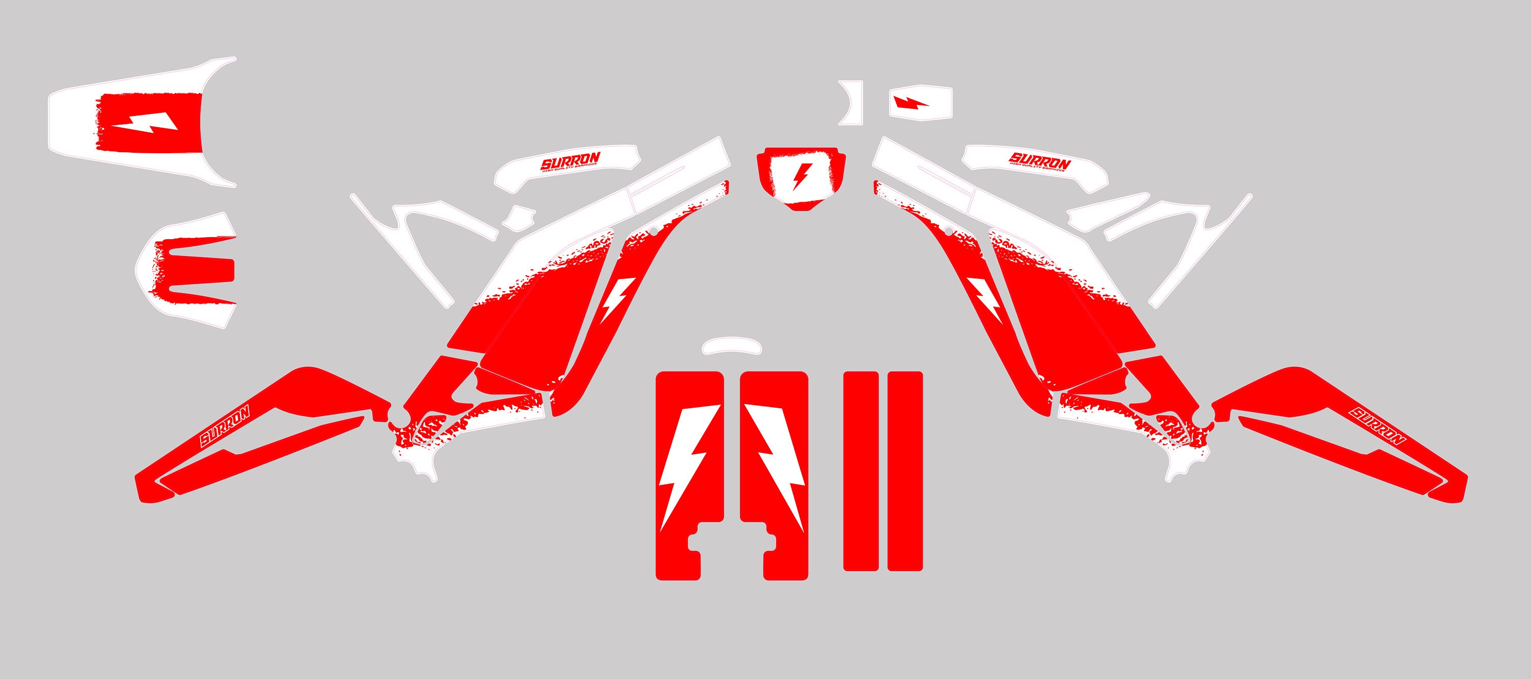 SUR RON Custom Full Graphics Kit Gloss or Matte Laminated - Etsy Finland