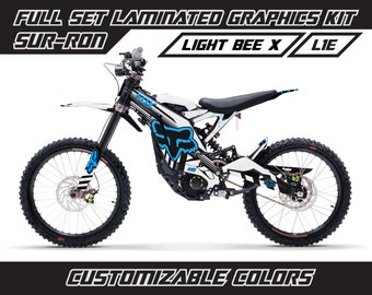 SUR RON Fox Full Graphics Kit Gloss or Matte Surron Laminated Bubble ...