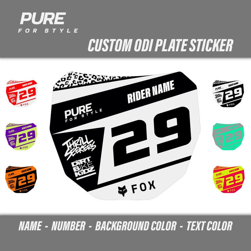 Custom Odi Plate Stickers - Etsy Australia