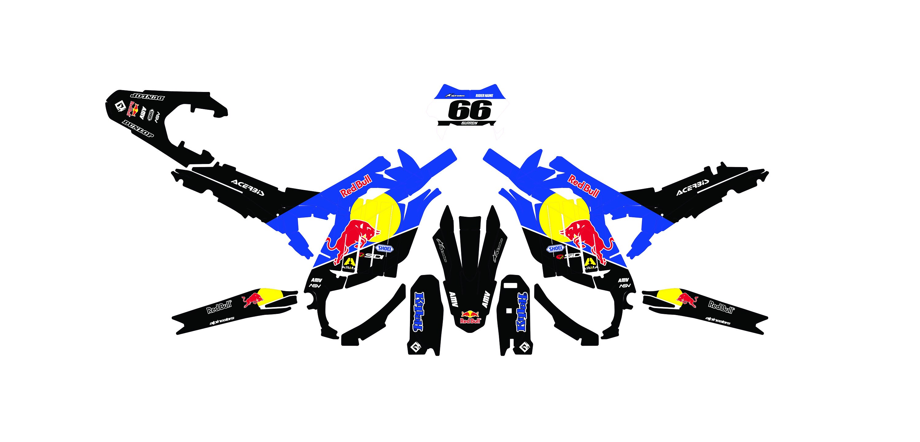 ULTRA BEE Sur Ron R Bull Full Graphics Kit Gloss or Matte - Etsy