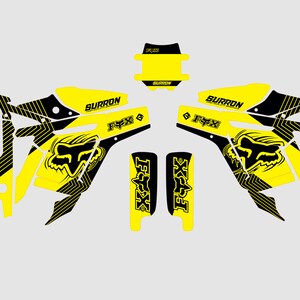 TALARIA STING Fox Suzuki Yellow Full Graphics Kit Custom Gloss or Matte ...