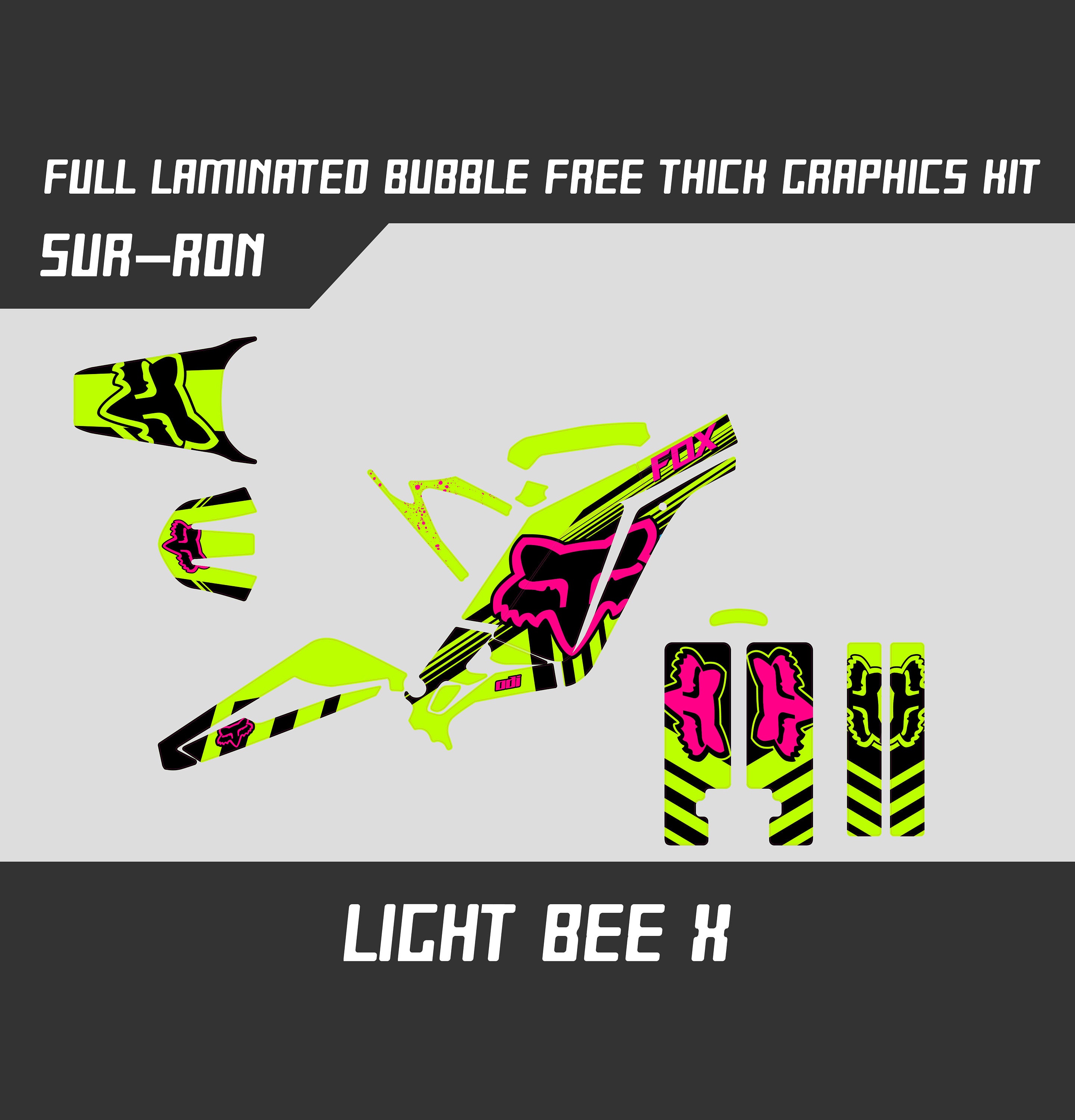 SUR RON Fluo Full Graphics Kit Gloss or Matte Laminated Bubble - Etsy