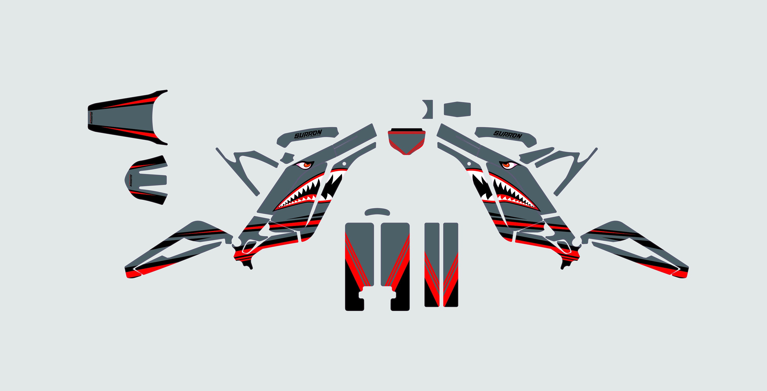 SUR RON Aggressive Full Graphics Kit Gloss or Matte Laminated - Etsy