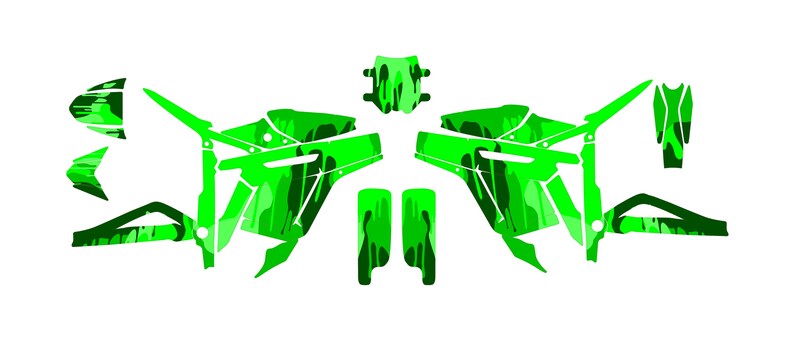 TALARIA STING Camouflage Green Full Graphics Decals Stickers Kit Gloss ...