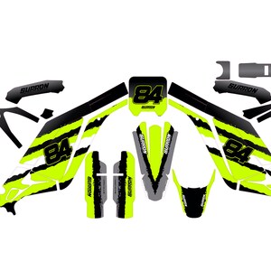 SUR RON Motocross Lime Green Full Graphics Kit Gloss or Matte Surron ...