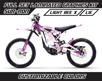 SUR RON Fox Full Graphics Kit Gloss or Matte Surron Laminated Bubble ...