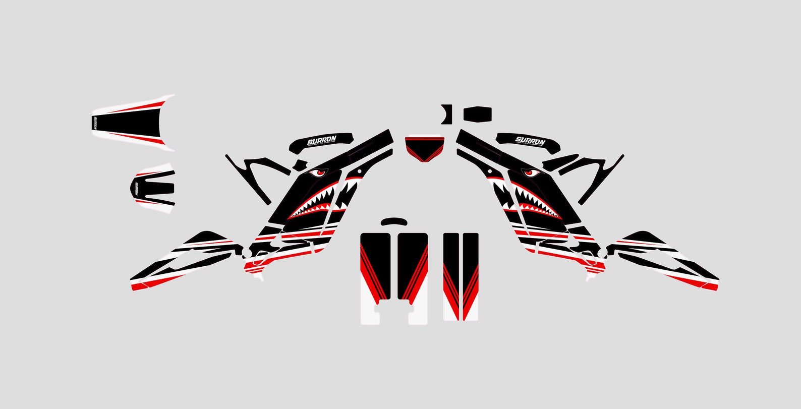 SUR RON Black Beast Full Graphics Kit Gloss or Matte Surron Laminated ...