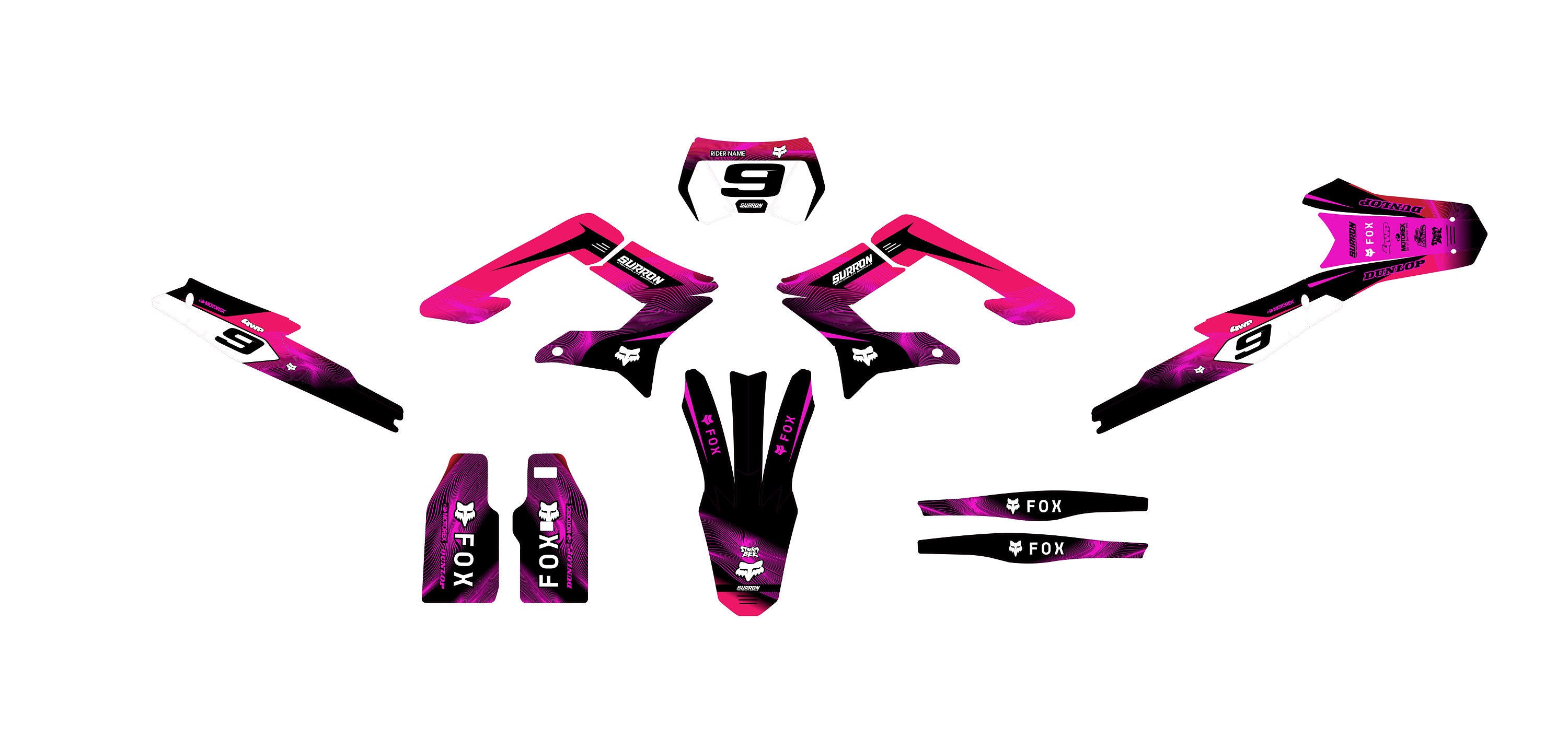 SURRON STORM BEE Pink Purple Full Graphics Kit Gloss or Matte - Etsy