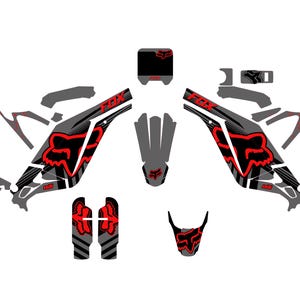 SUR RON Fox Red Full Graphics Kit Gloss or Matte Surron Laminated ...