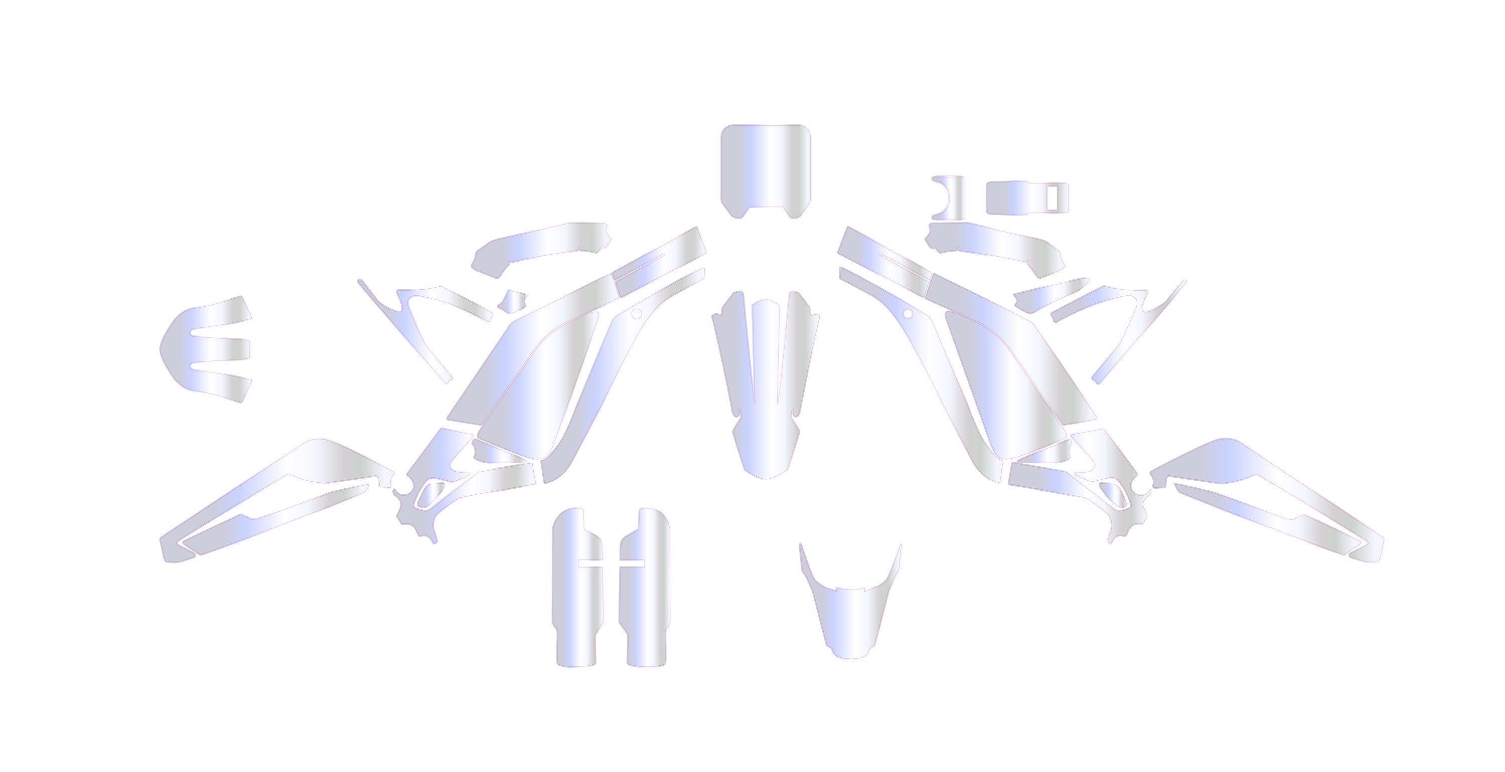 SUR RON Chrome Full Graphics Kit Laminated Surron Bubble Free Thick ...