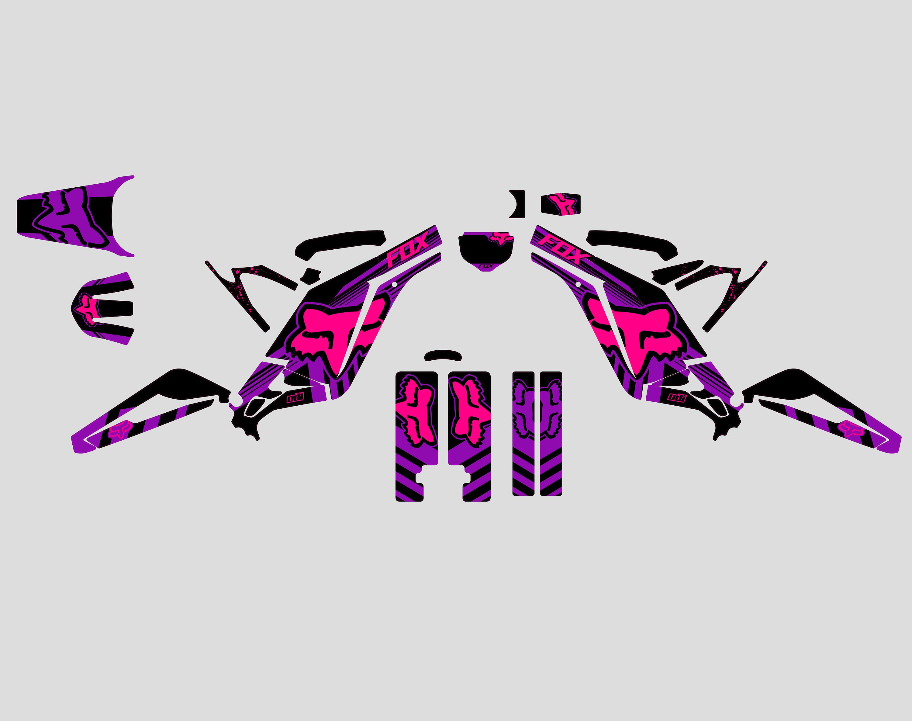 SUR RON Galaxy Fox Full Graphics Kit Gloss or Matte Surron Laminated ...