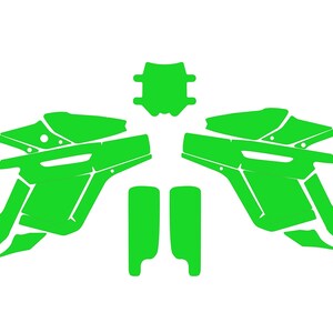 TALARIA STING Green Solid Full Color Change Graphics Kit Gloss or Matte Laminated Bubble Free ...