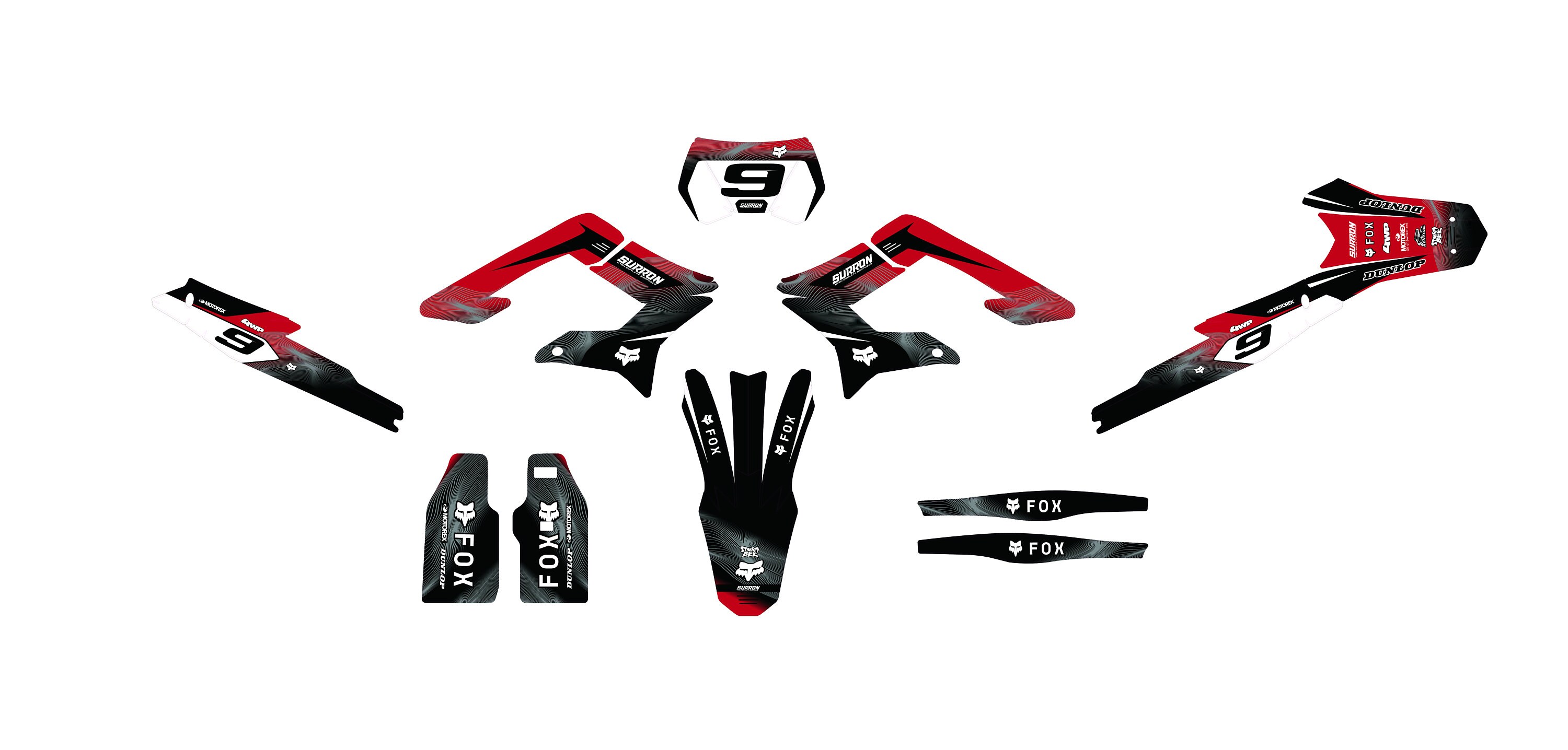 SURRON STORM BEE Red Gray Full Graphics Kit Gloss or Matte - Etsy