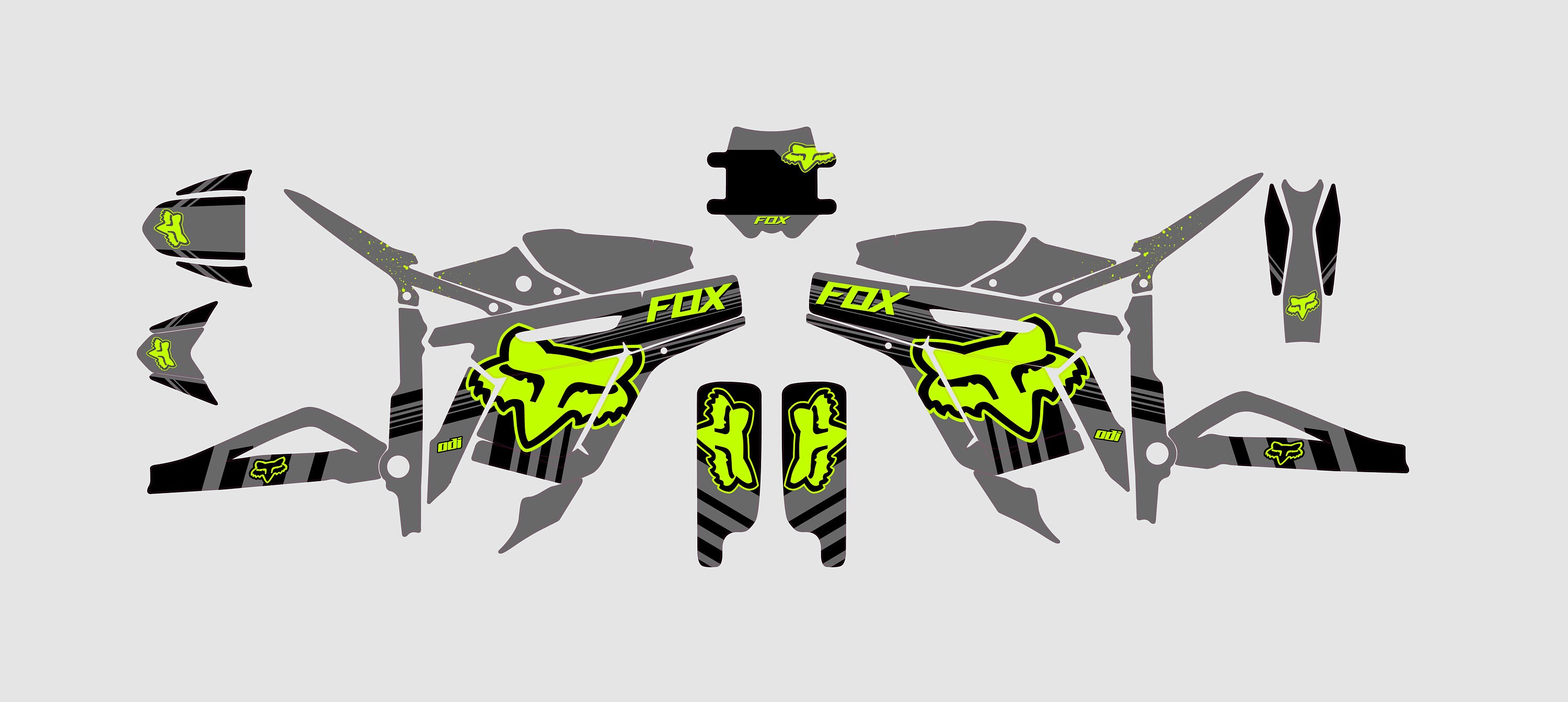 TALARIA STING Fox Fluorescent Yellow Full Graphics Kit Gloss - Etsy