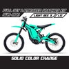 SUR RON Fox Sky Blue Gray Full Graphics Kit Gloss or Matte Surron ...
